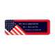 Patriotic American Flag Return Address Label | Zazzle