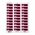 Patriotic American Flag Return Address Label | Zazzle