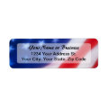 Patriotic American Flag Return Address Label | Zazzle