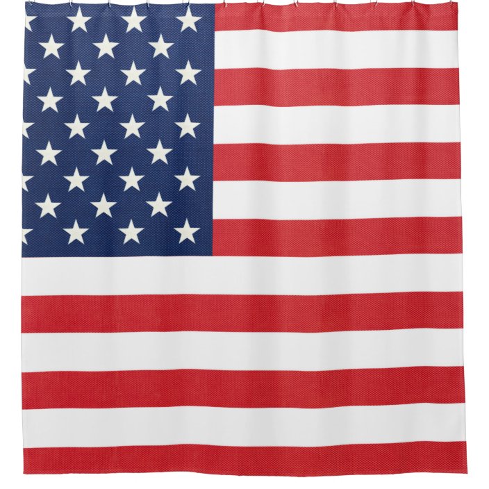 Patriotic American Flag Shower Curtain | Zazzle.com