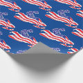 Patriotic American Flag Snowmobile Wrapping Paper | Zazzle