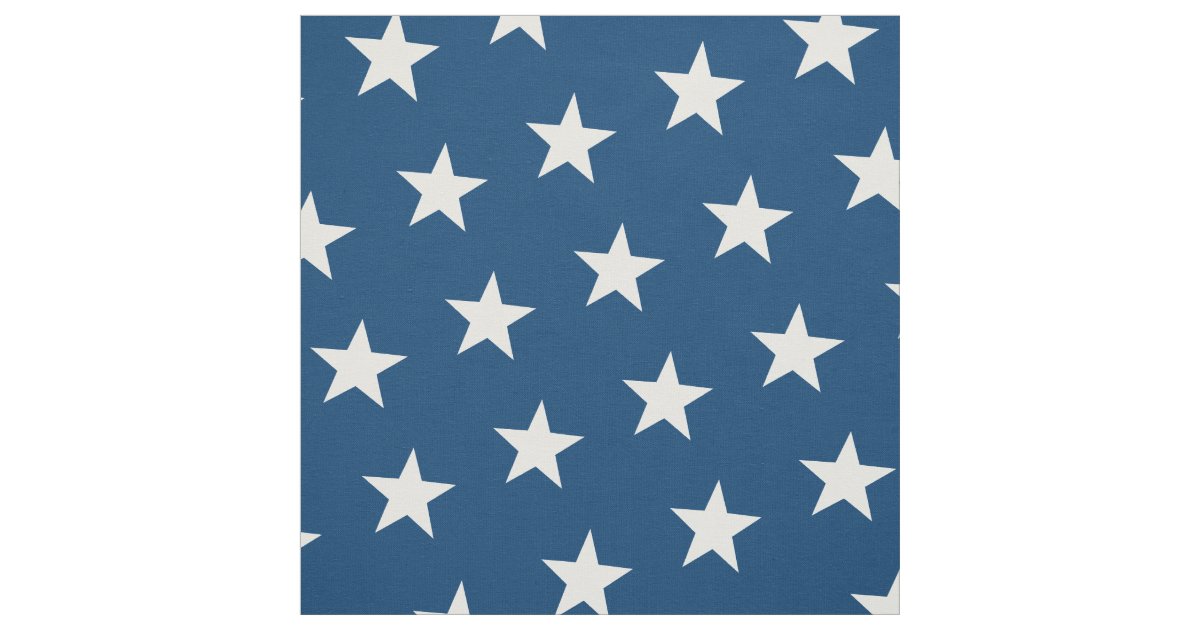Patriotic American flag star pattern custom color Fabric | Zazzle