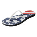Patriotic American Flag Stars Stripes Flip Flops | Zazzle
