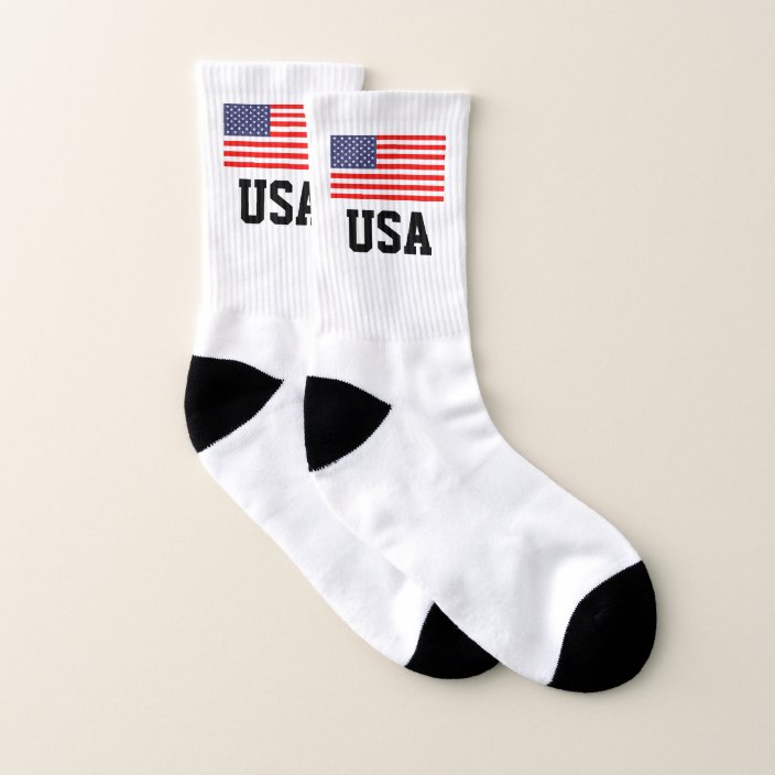 Patriotic American flag USA pride custom sport Socks | Zazzle.com