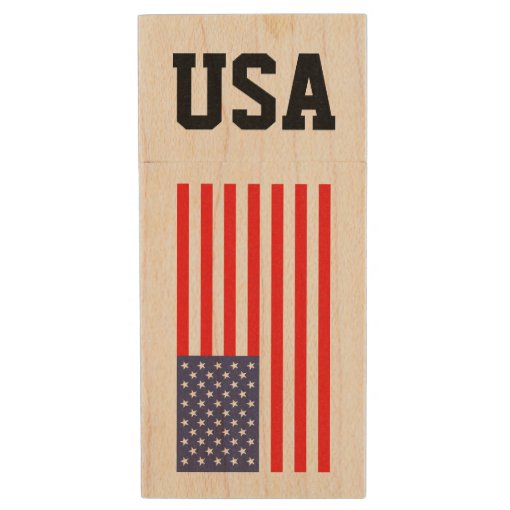 Patriotic American flag USB pendrive flash drive | Zazzle