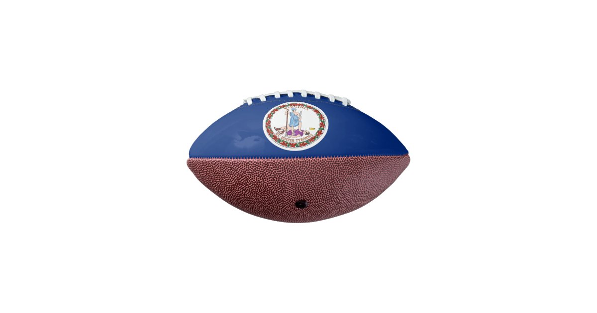 Patriotic american football Virginia flag | Zazzle