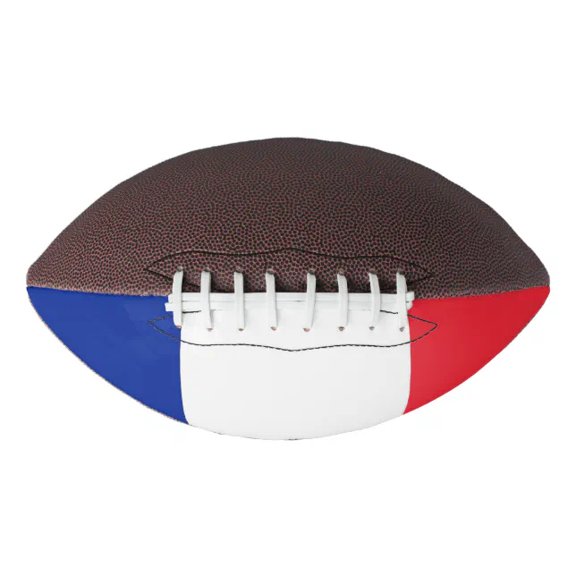 Patriotic american football with flag of France | Zazzle