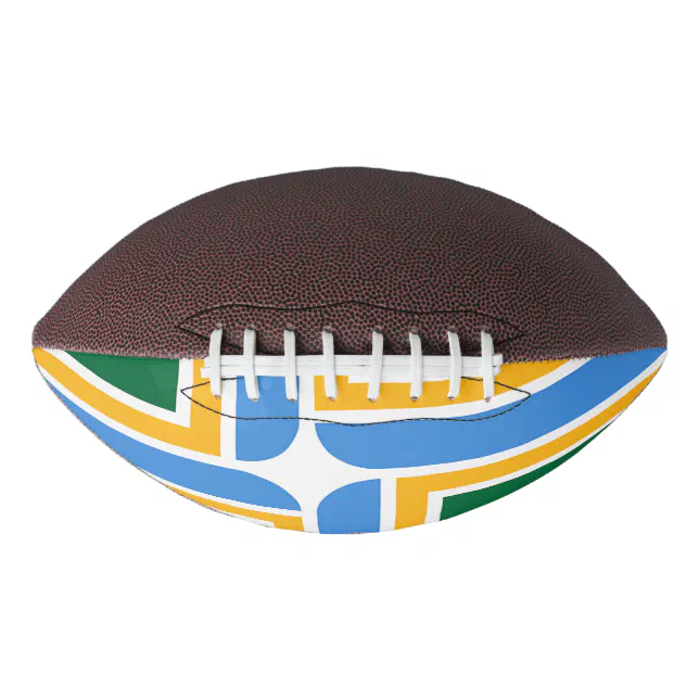 Patriotic american football with flag of Portland | Zazzle