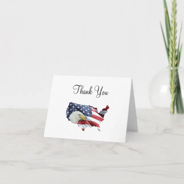 Patriotic American Thank You Cards | Zazzle