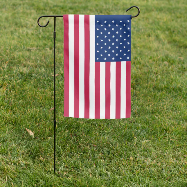 Patriotic American United States Monogrammed USA Garden Flag | Zazzle