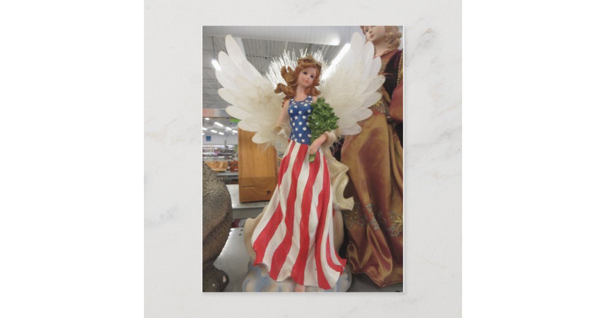 Patriotic Angel Postcard | Zazzle