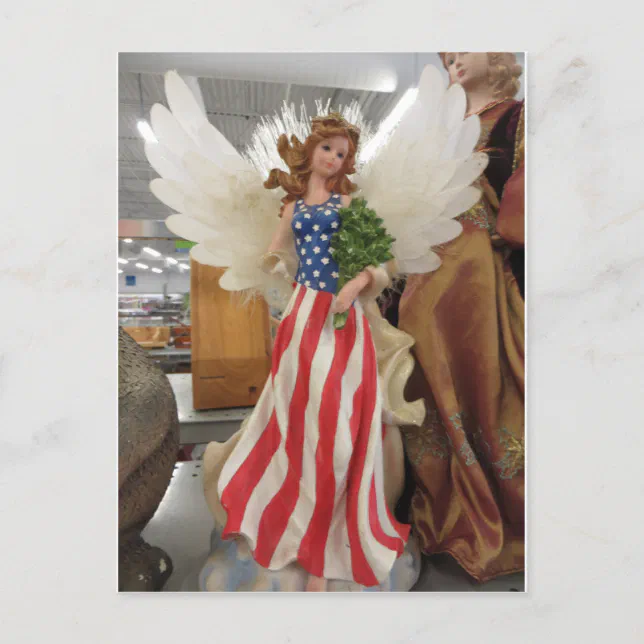 Patriotic Angel Postcard | Zazzle