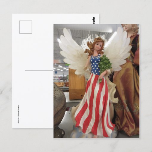 Patriotic Angel Postcard | Zazzle