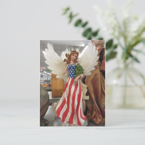 Patriotic Angel Postcard | Zazzle