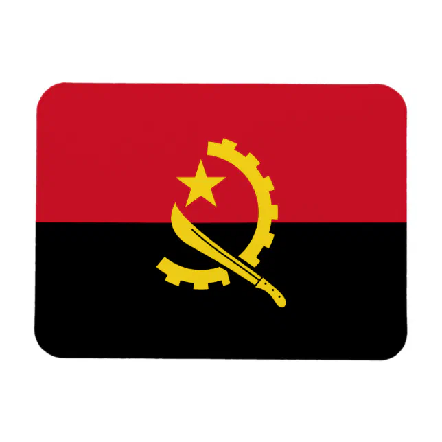 Patriotic Angolan Flag Magnet | Zazzle