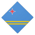 Patriotic Aruba Flag Graduation Cap Topper | Zazzle