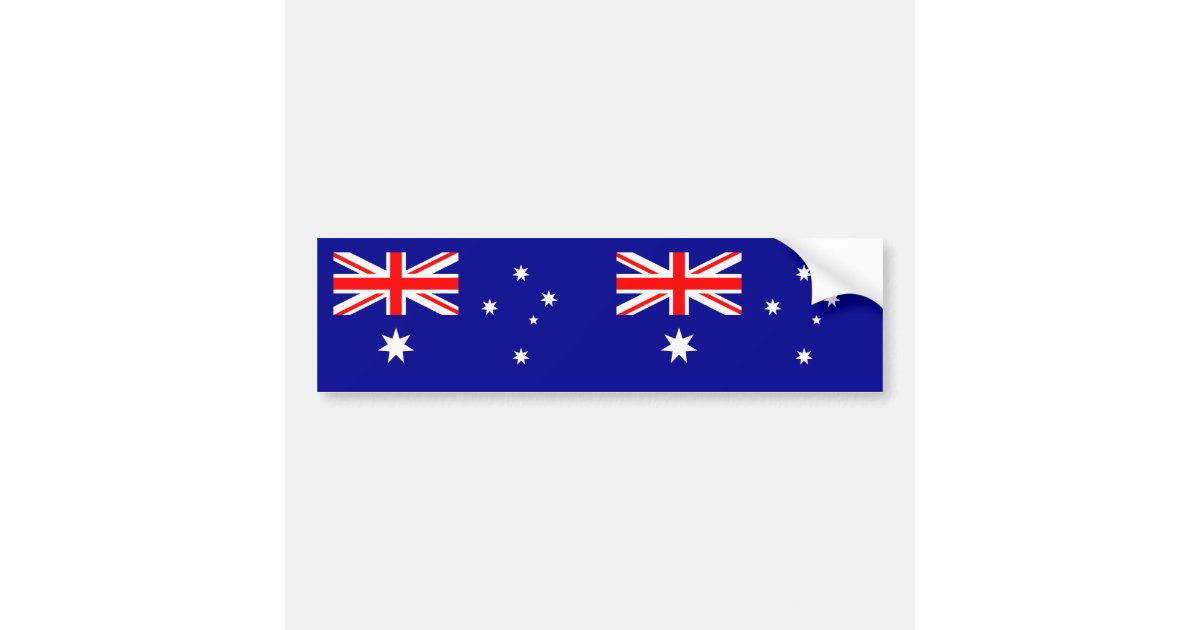 Patriotic Australian Flag Bumper Sticker | Zazzle