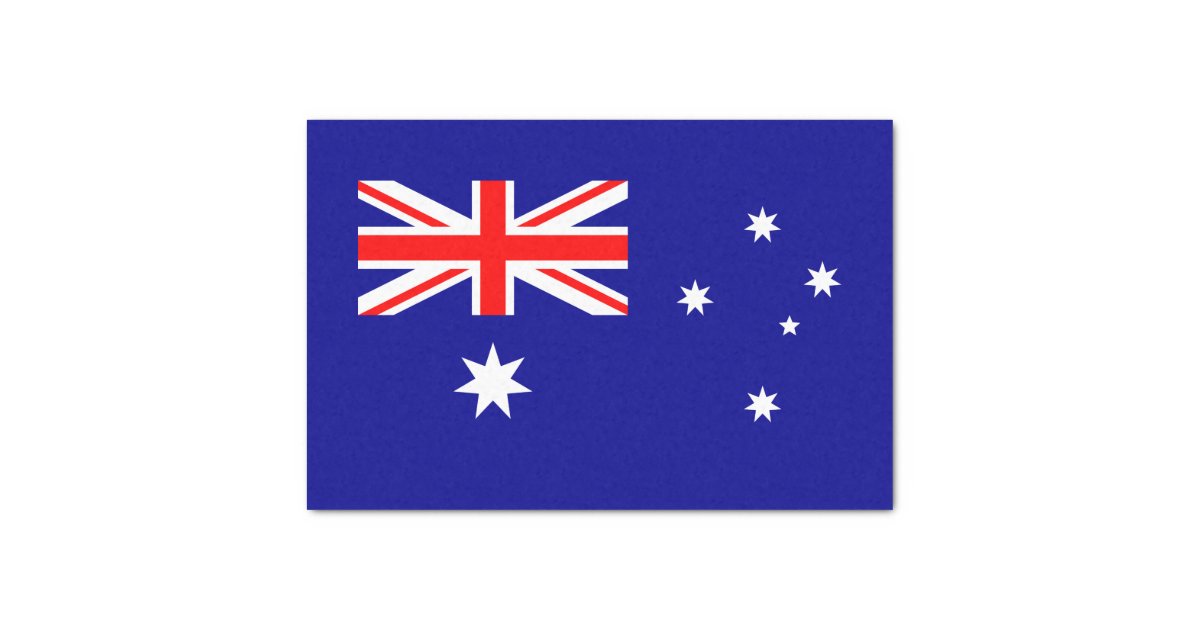 Patriotic Australian Flag Tissue Paper | Zazzle