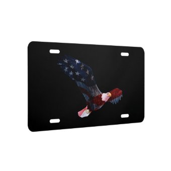 Patriotic Bald Eagle License Plate | Zazzle