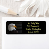 Patriotic Bald Eagle Return Address Labels | Zazzle
