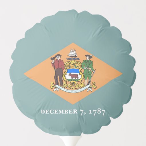 Patriotic balloon with flag of Delaware, USA | Zazzle