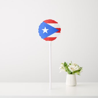 Patriotic balloon with flag of Puerto Rico, USA | Zazzle