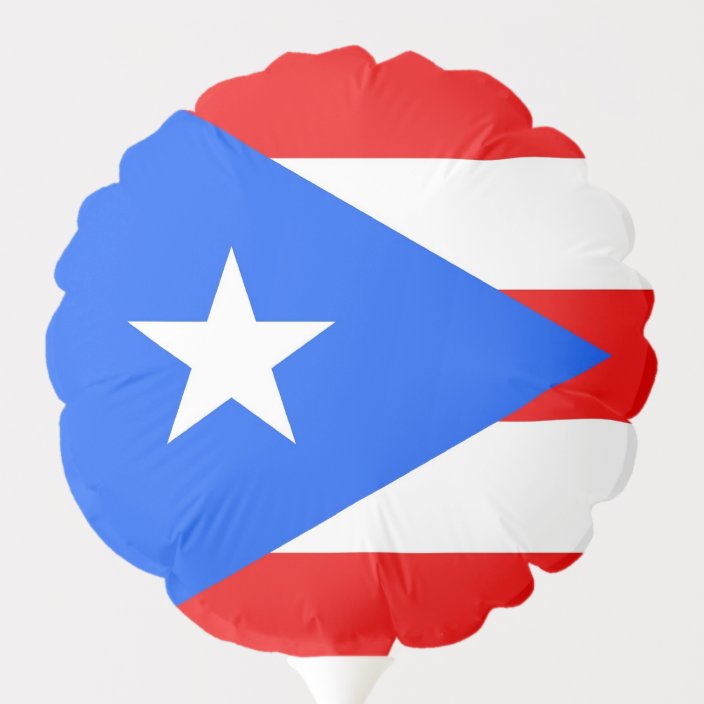 Patriotic balloon with flag of Puerto Rico, USA | Zazzle.com