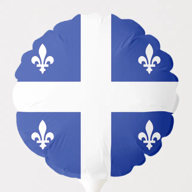 Patriotic balloon with flag of Quebec, Canada | Zazzle