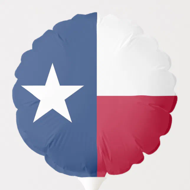 Patriotic balloon with flag of Texas, USA | Zazzle