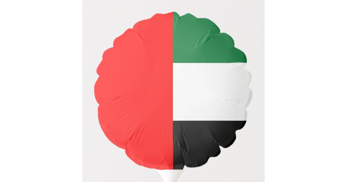 Patriotic balloon with flag of UAE | Zazzle