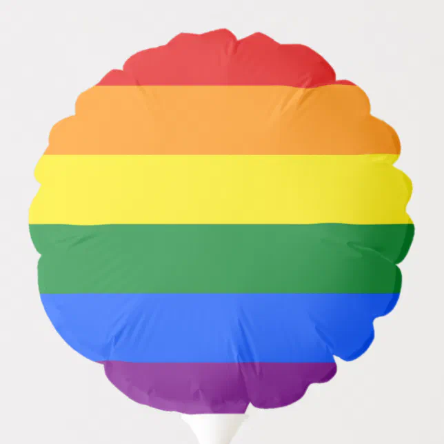 Patriotic balloon with Pride Rainbow flag of LGBT | Zazzle