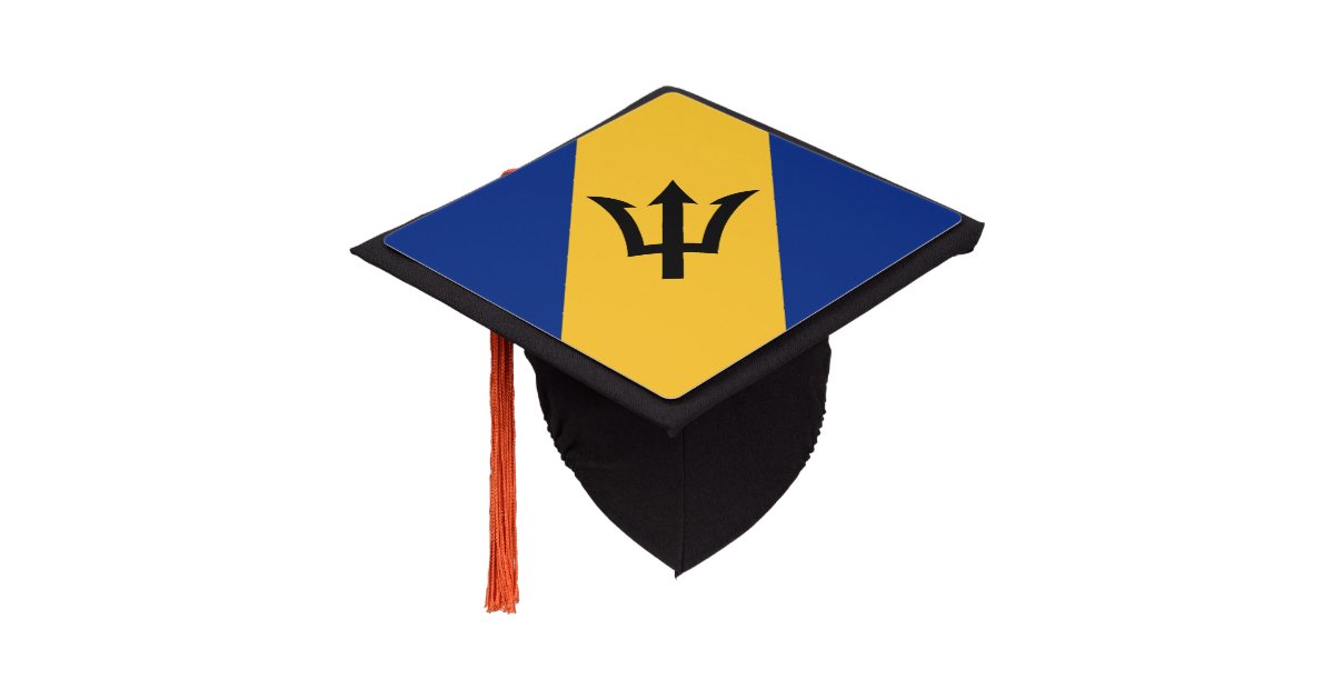 Patriotic Barbados Flag Graduation Cap Topper | Zazzle