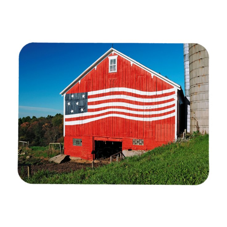 Patriotic Barn Magnet | Zazzle