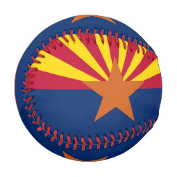 Patriotic baseball with flag of Arizona, USA | Zazzle