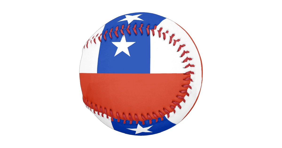 Patriotic baseball with flag of Chile | Zazzle