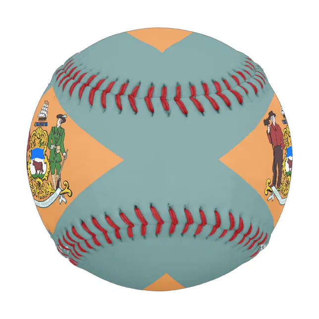 Patriotic baseball with flag of Delaware, USA | Zazzle