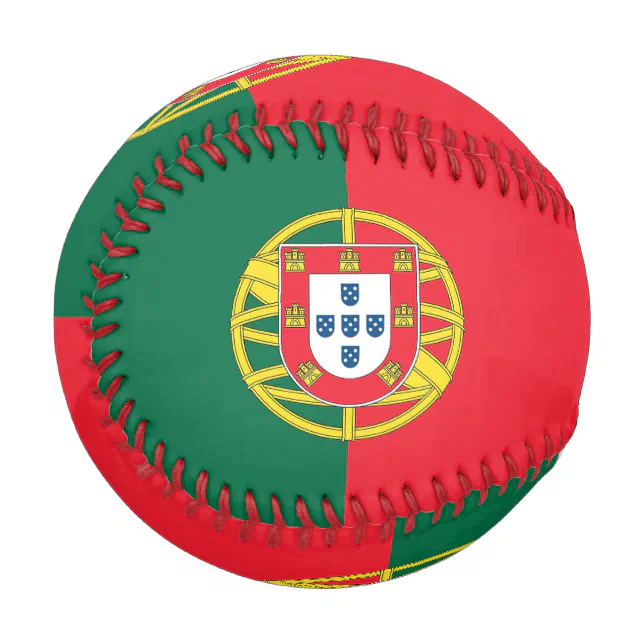 Patriotic baseball with flag of Portugal | Zazzle