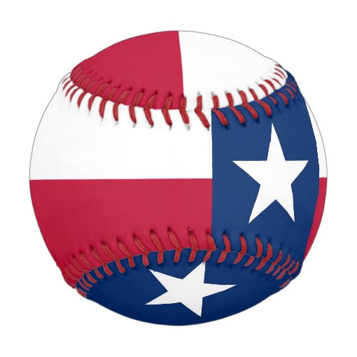 Patriotic baseball with flag of Texas | Zazzle