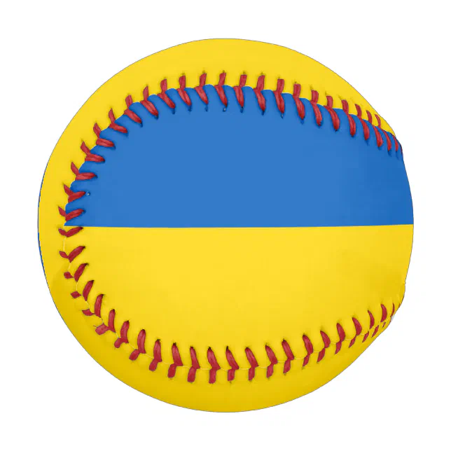 Patriotic baseball with flag of Ukraine | Zazzle