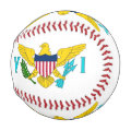 Patriotic baseball with flag of Virgin Islands | Zazzle