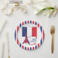 Patriotic BASTILLE DAY French Flag Paper Plates | Zazzle