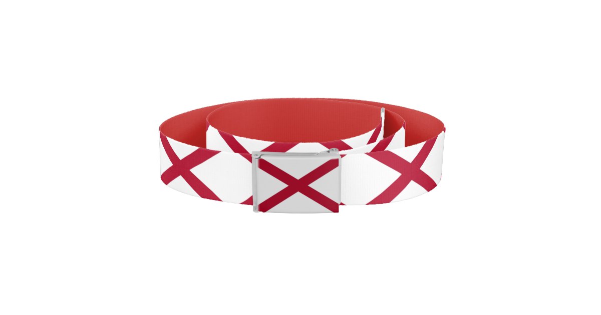 Patriotic Belt with flag of Alabama, U.S.A. | Zazzle