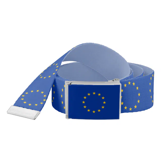 Patriotic Belt with flag of European Union | Zazzle