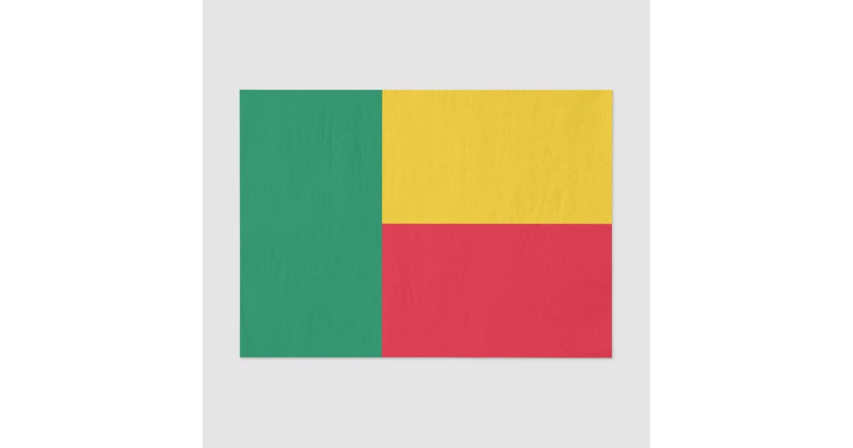 Patriotic Benin Flag Tissue Paper | Zazzle