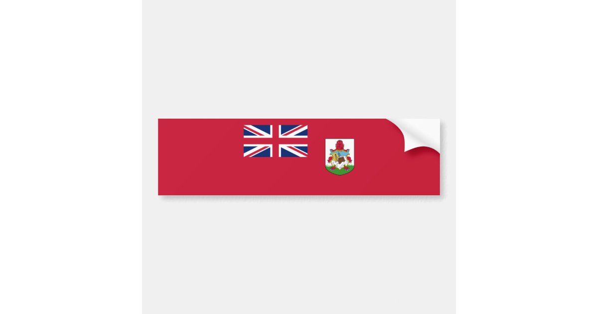 Patriotic Bermuda Flag Bumper Sticker | Zazzle