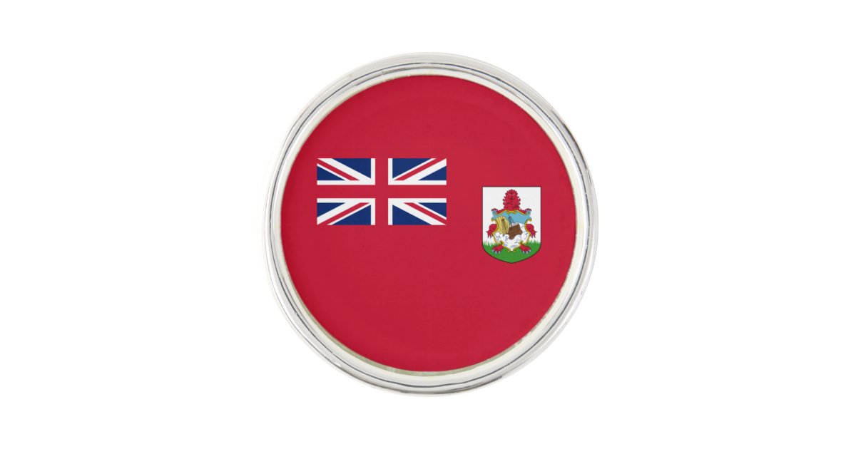 Patriotic Bermuda Flag Lapel Pin | Zazzle