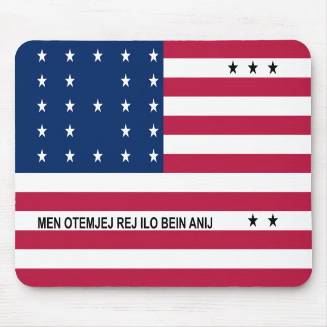 Patriotic Bikini Atoll Flag Mouse Pad | Zazzle