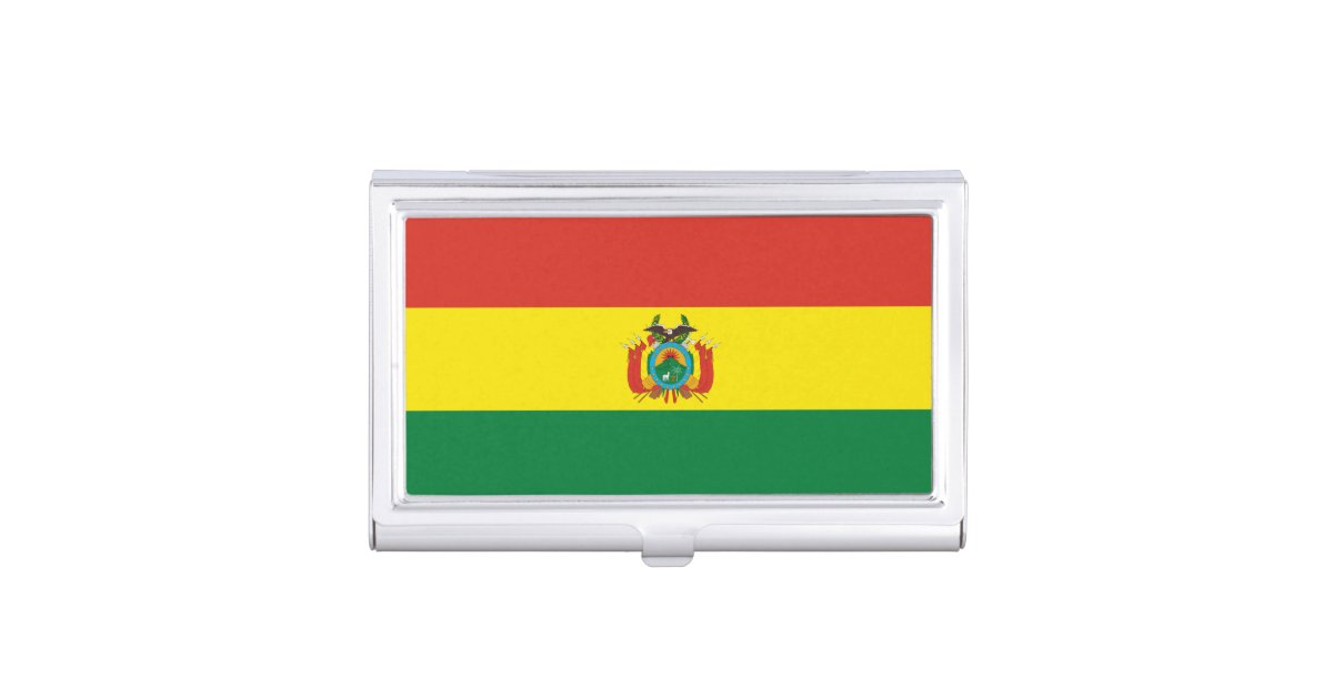 Patriotic Bolivia Flag Business Card Case | Zazzle