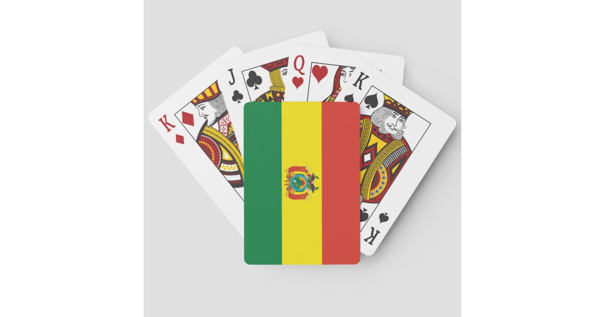 Patriotic Bolivia Flag Playing Cards | Zazzle