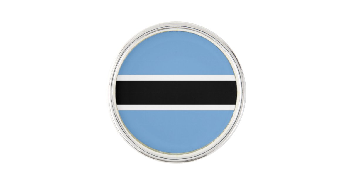Patriotic Botswana Flag Lapel Pin | Zazzle